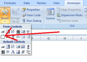 How to Create a Form in Excel (containing submit button-with example)