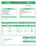 Simple Proforma Invoice Template