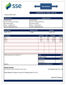 Excel Quotation Template | Free Quotation Templates - Estimate