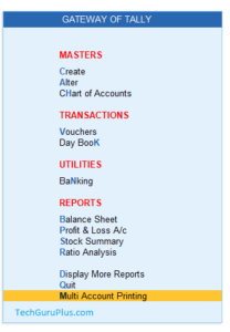 Tally Prime TDL for Multiple Invoice Printing