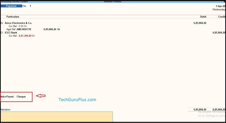 Tally Prime Add own Option In Payment & Receipt Voucher TDL Code