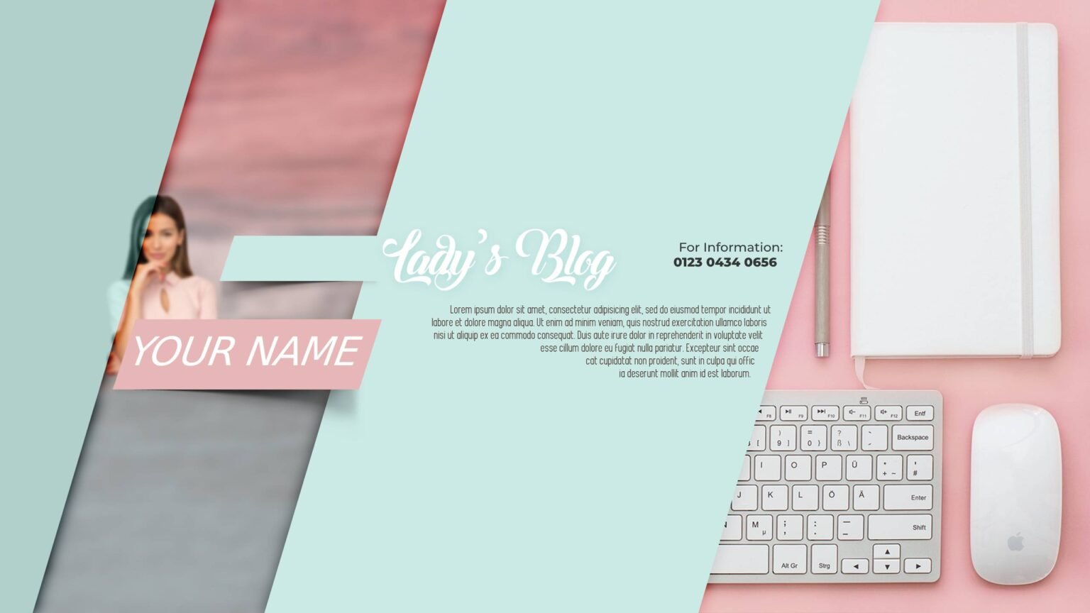 Youtube Banner Template | Blog Design YouTube Channel Art