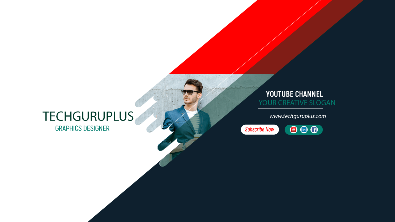 Professional YouTube Channel Art Design Download in PSD