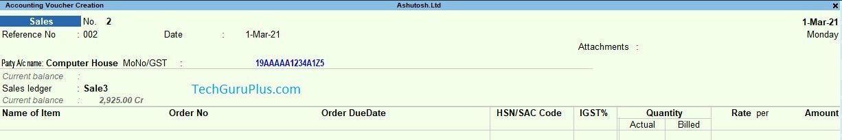 Tally Prime Item Wise Order Details TDL Code Free Download