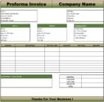 Excel Proforma Invoice | Download Proforma Invoice In Excel