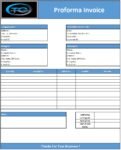 Proforma Invoice Format In .xlsx | Download Proforma Invoice In Excel