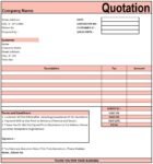 Quotation Format Excel | Download Quotation Format in Excel
