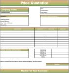 [Excel] Quotation Format in Excel FREE Templates Download (.xls)