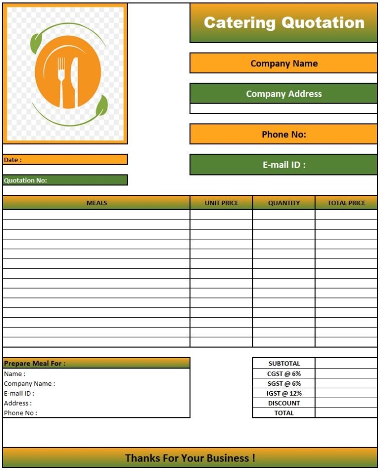 [Download] 60+ Quotation Format | Quotation Templates in Excel (.xls)