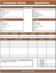 Quotation Format In Excel Download | Download Quotation Format in Excel