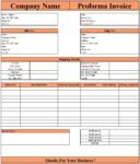 Proforma Invoice In English | Download Proforma Invoice In Excel