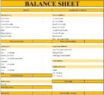 Sample Balance Sheet Template For Excel