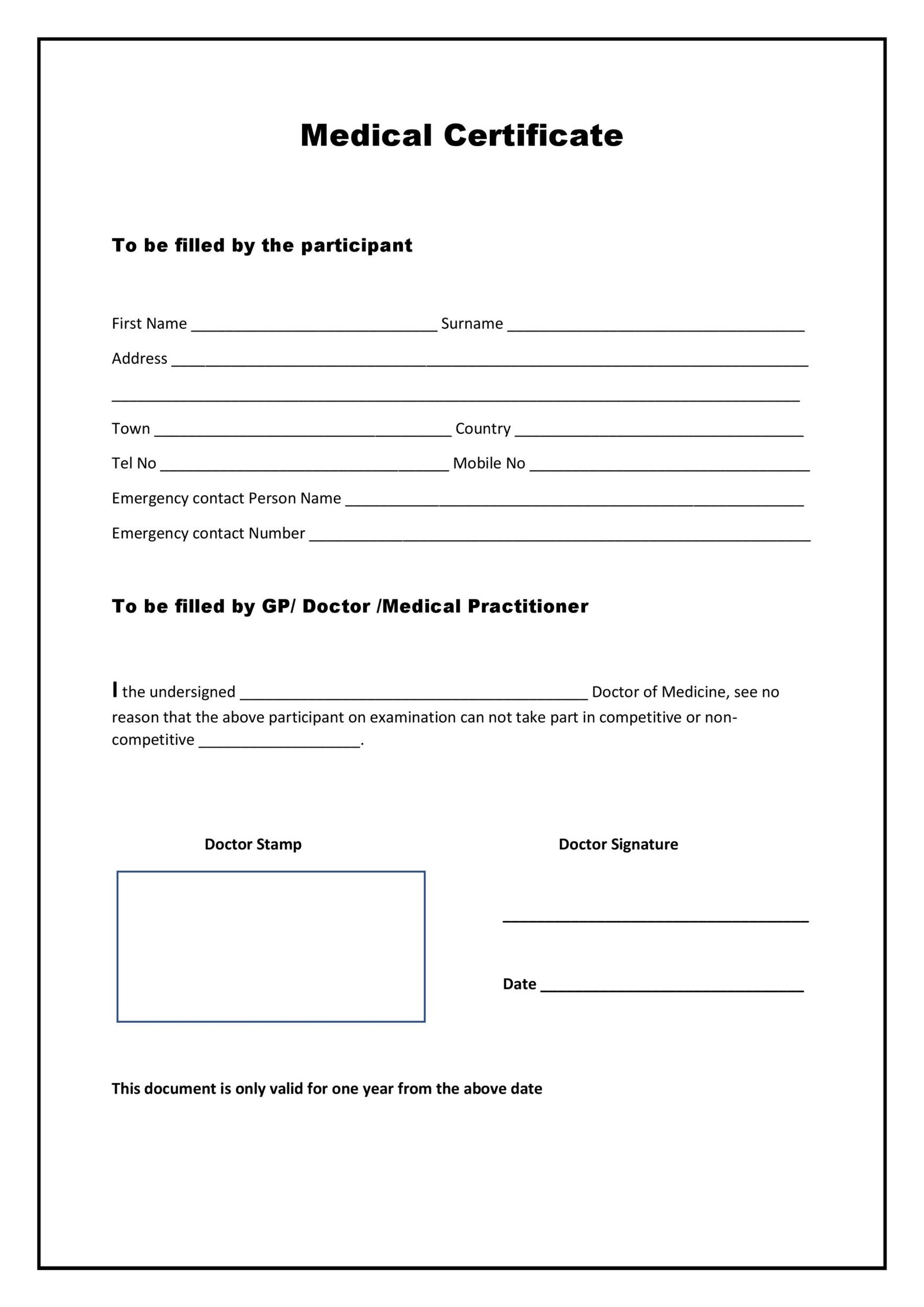 Sample Medical Certificate Letter From Doctor Sample Medical Certificate Letter From Doctor