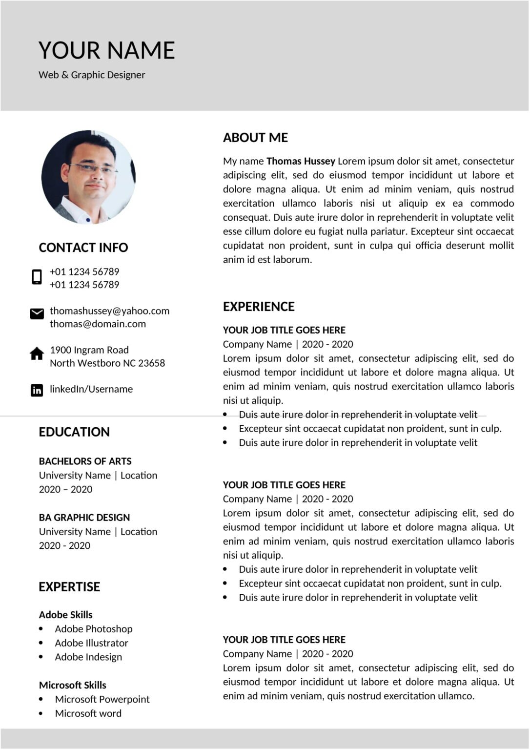 Modern Resume Templates Free Download (.docx & .pdf)