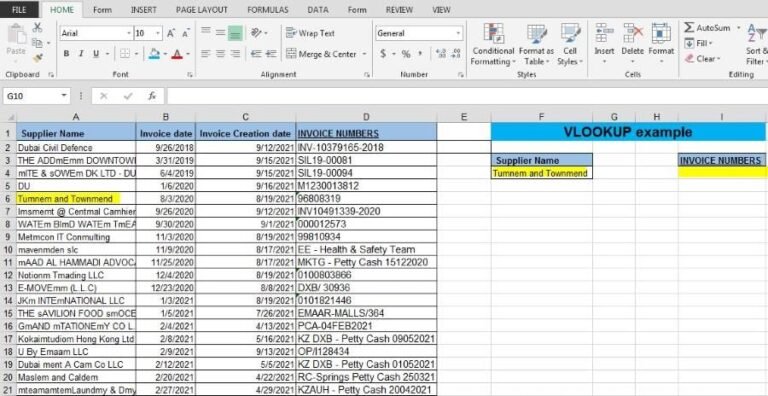 VLOOKUP Function Step by Step Process with Example