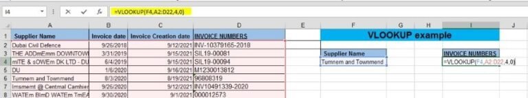 VLOOKUP Function Step by Step Process with Example