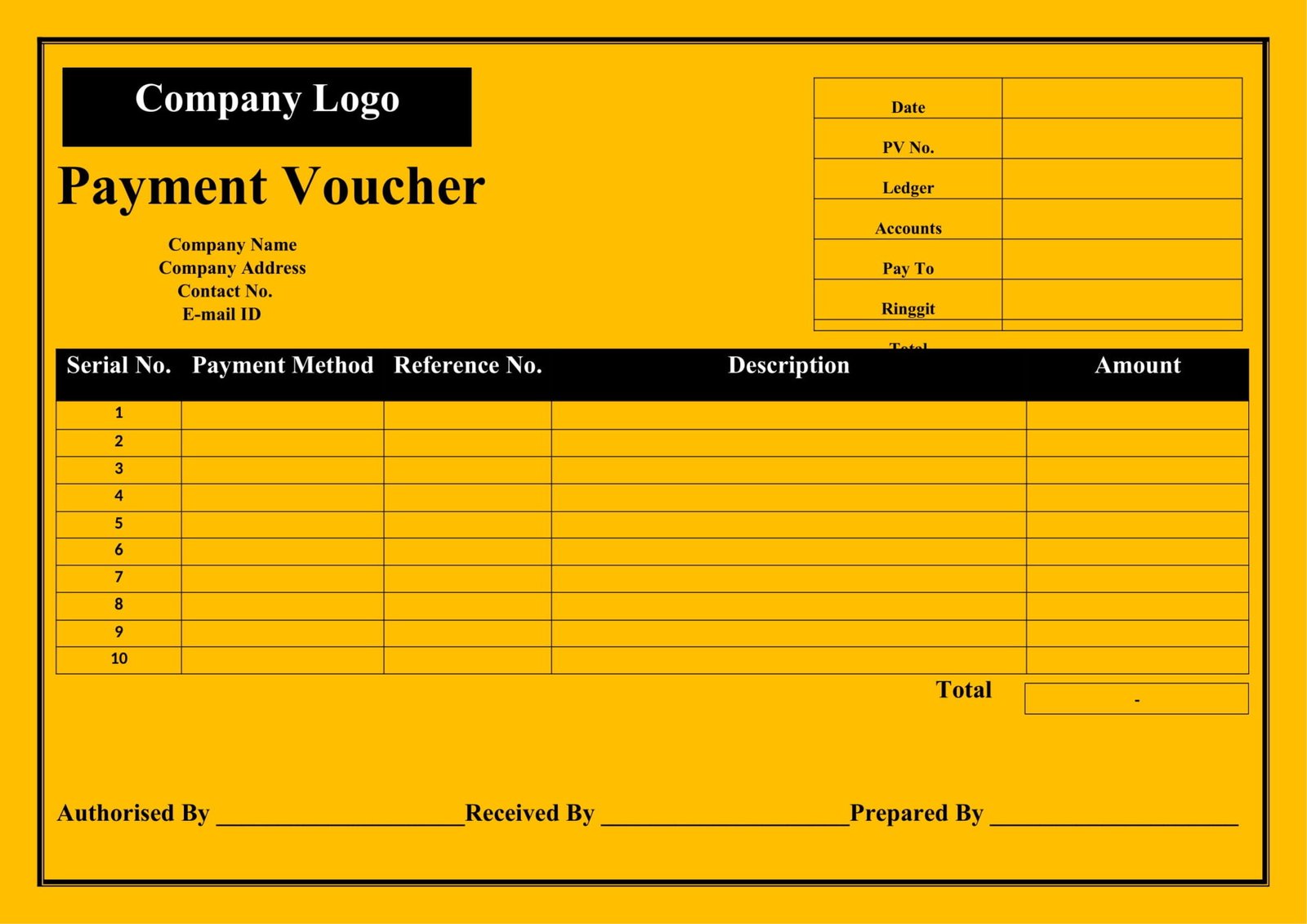 Download Payment Voucher Format in Word (.docx)