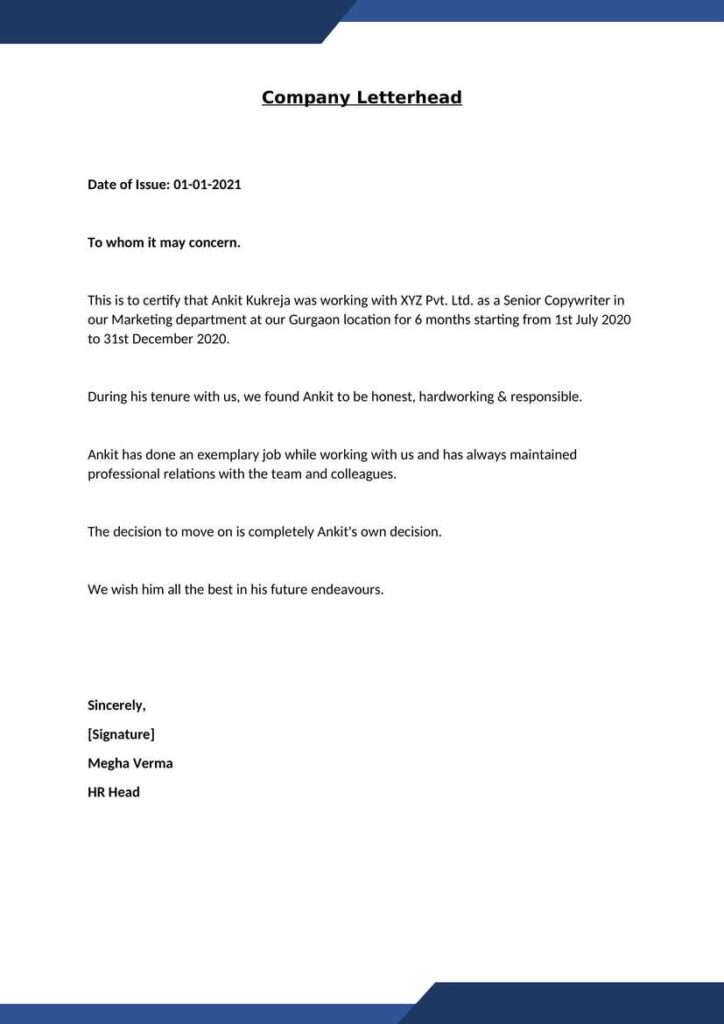 Heavy Driver Experience Certificate Template Download In Word Docx