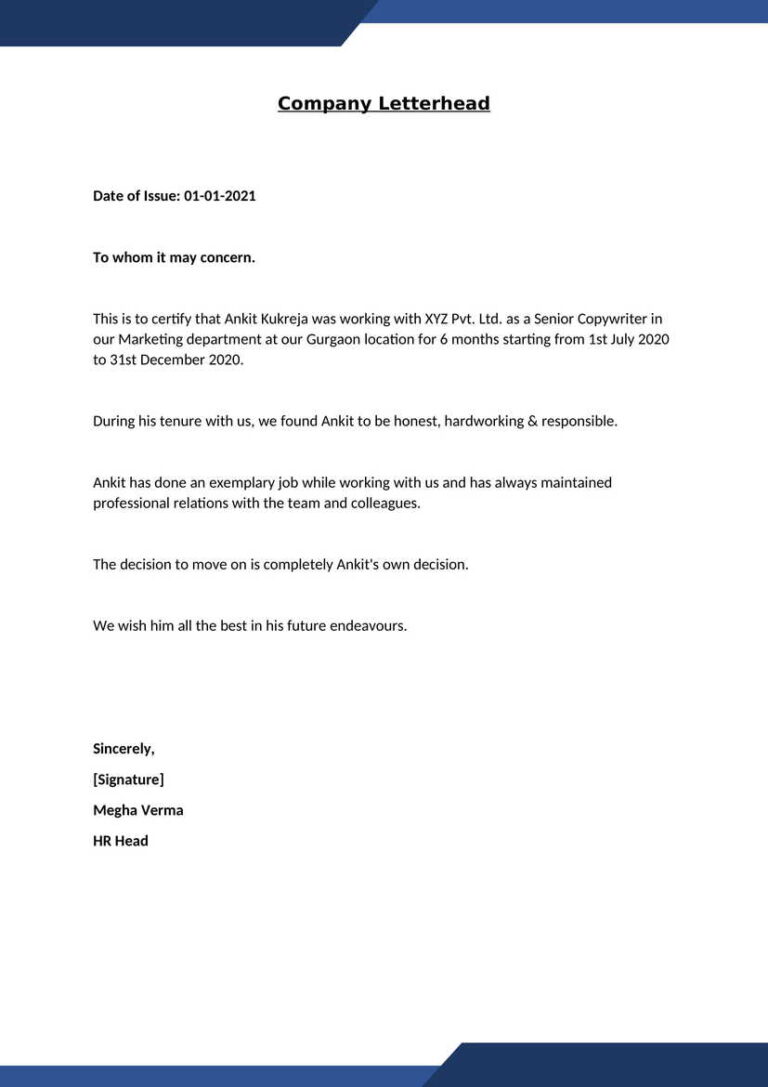 Heavy Driver Experience Certificate Template Download In Word Docx