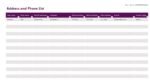 Address And Phone List Template In Excel (Download.xlsx)