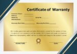 Free Warranty Certificate Template Word - PDF Download