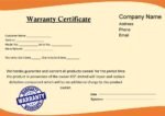 Warranty Certificate Letter Format (FREE Word - PDF)