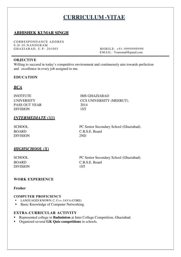 Modern Resume Templates Free Download (.docx & .pdf)