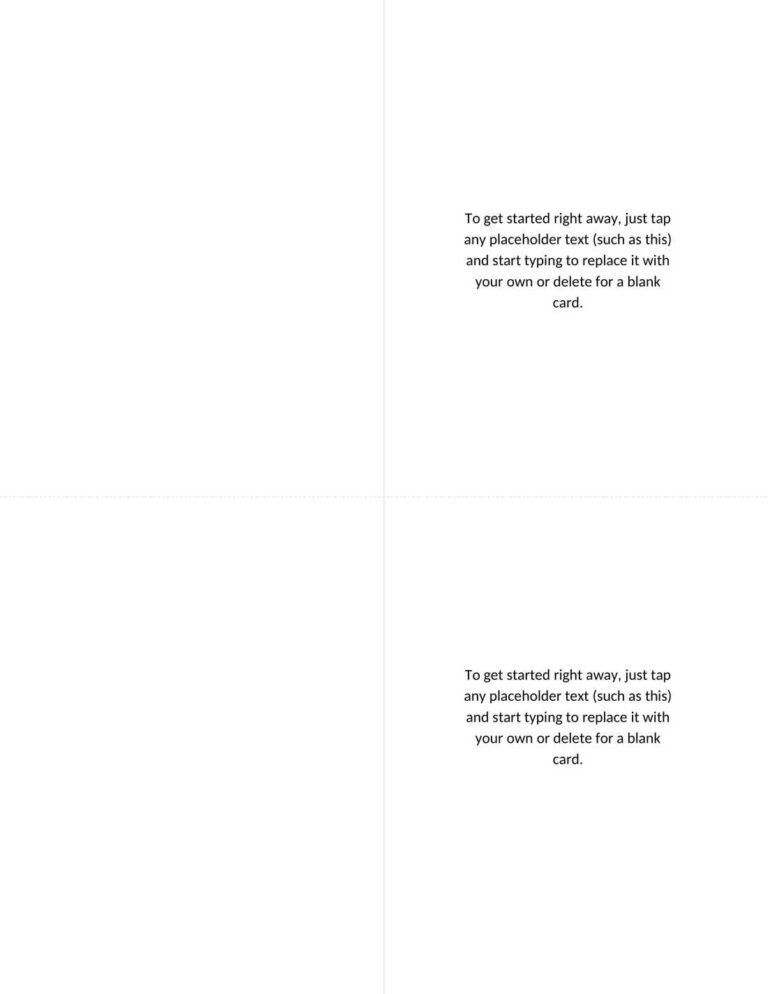 Botanical greeting cards Template In Word (.Docx File Download)