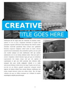 College newsletter Template in Word (.Docx File Download)
