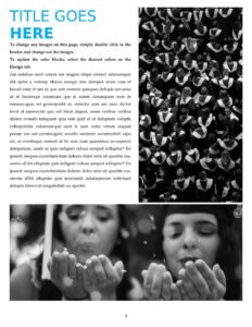 College newsletter Template in Word (.Docx File Download)