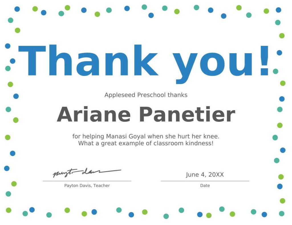 Student Report Template In Word Docx File Download