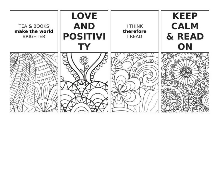 Creative Bookmarks Template in Word (.Docx File Download)