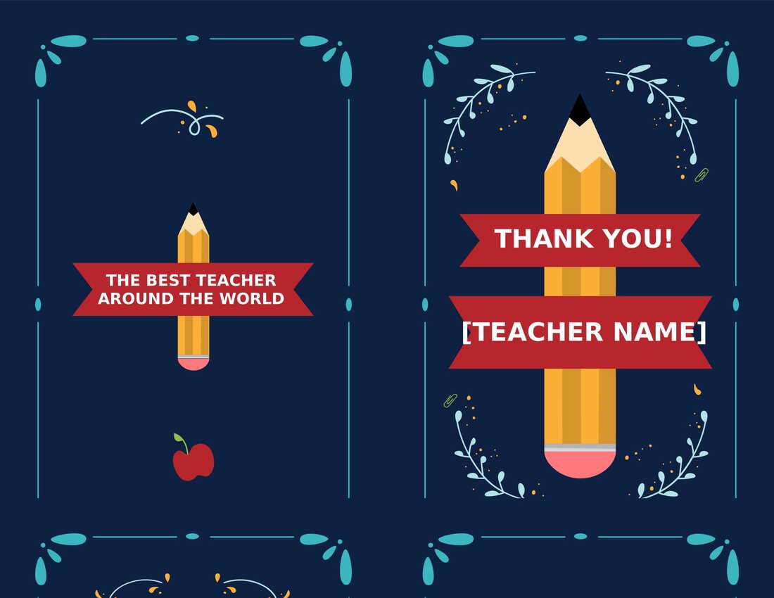 Teacher Appreciation Card Template In Word Docx File Download 