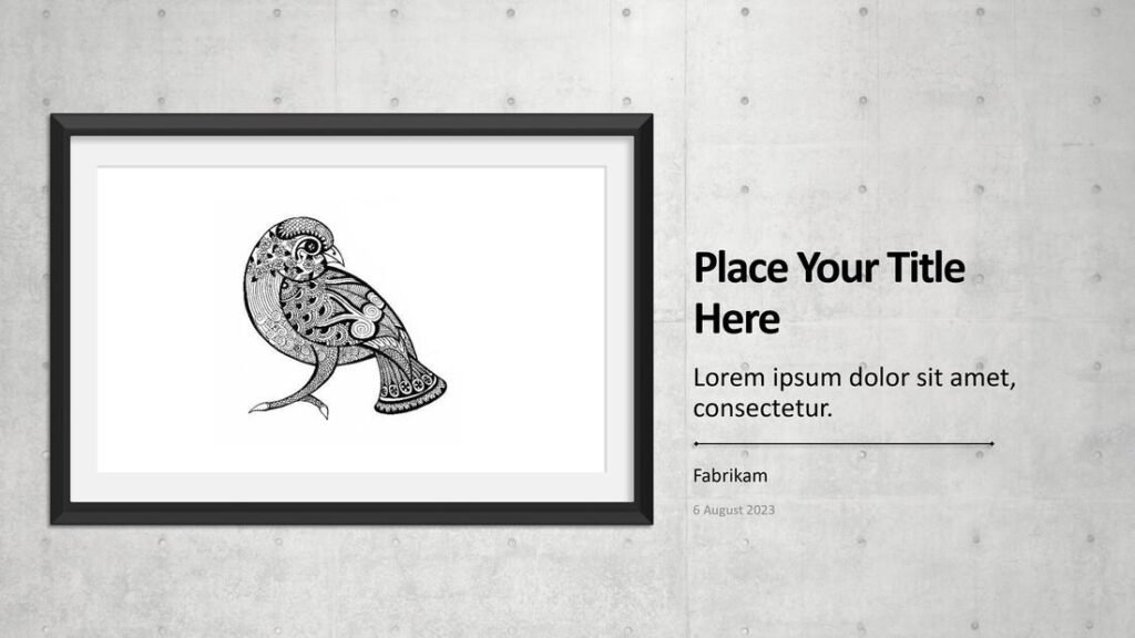 Art photo book Presentation Powerpoint Template (.ppt File Download)