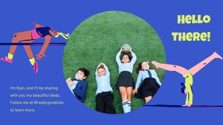 Blue and Lime Green Illustrative Physical Education Exercises (.ppt ...