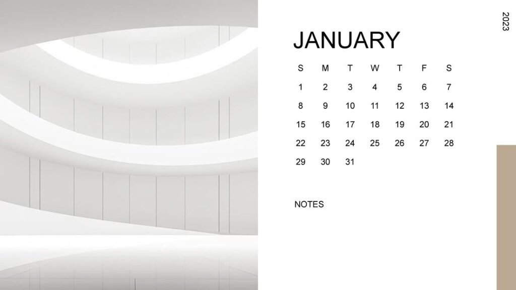 Architecture photo calendar Presentation Powerpoint Template (.ppt File ...