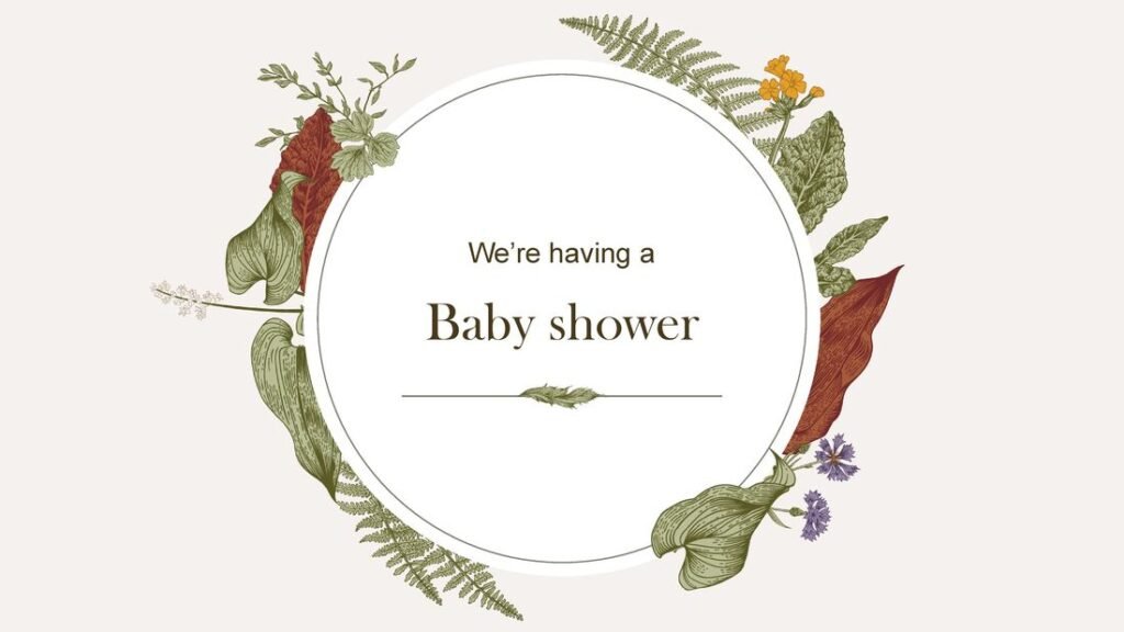 Baby shower slideshow Presentation Powerpoint Template (.ppt File Download)