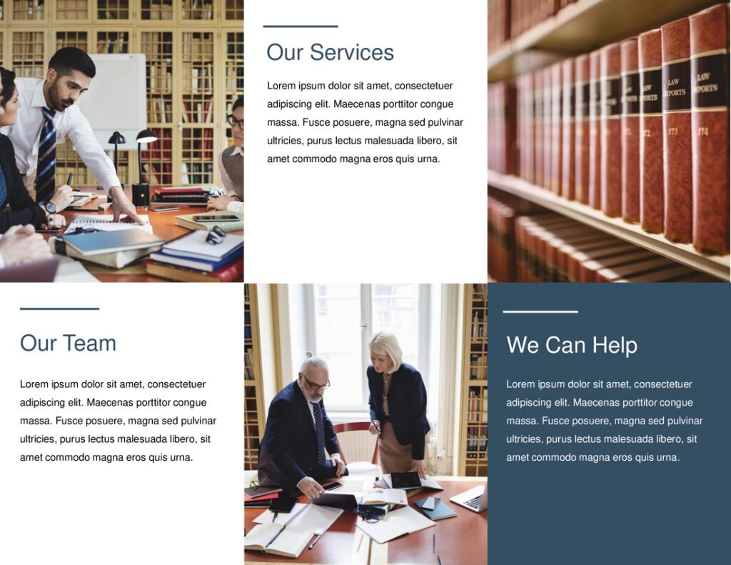 Angled tri-fold brochure Presentation Powerpoint Template (.ppt File ...