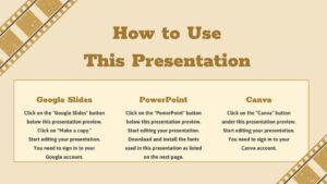 Burgundy and Gold Guess The Movie! Powerpoint Template (.ppt File Download)