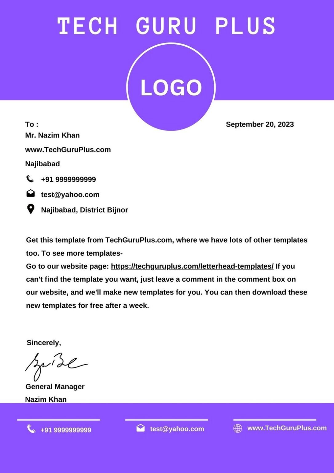FREE 253+ Letterhead Format Design in Word & PDF (Download)
