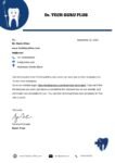 Dental Doctor Free Personal Letterhead Templates Word (.docx)