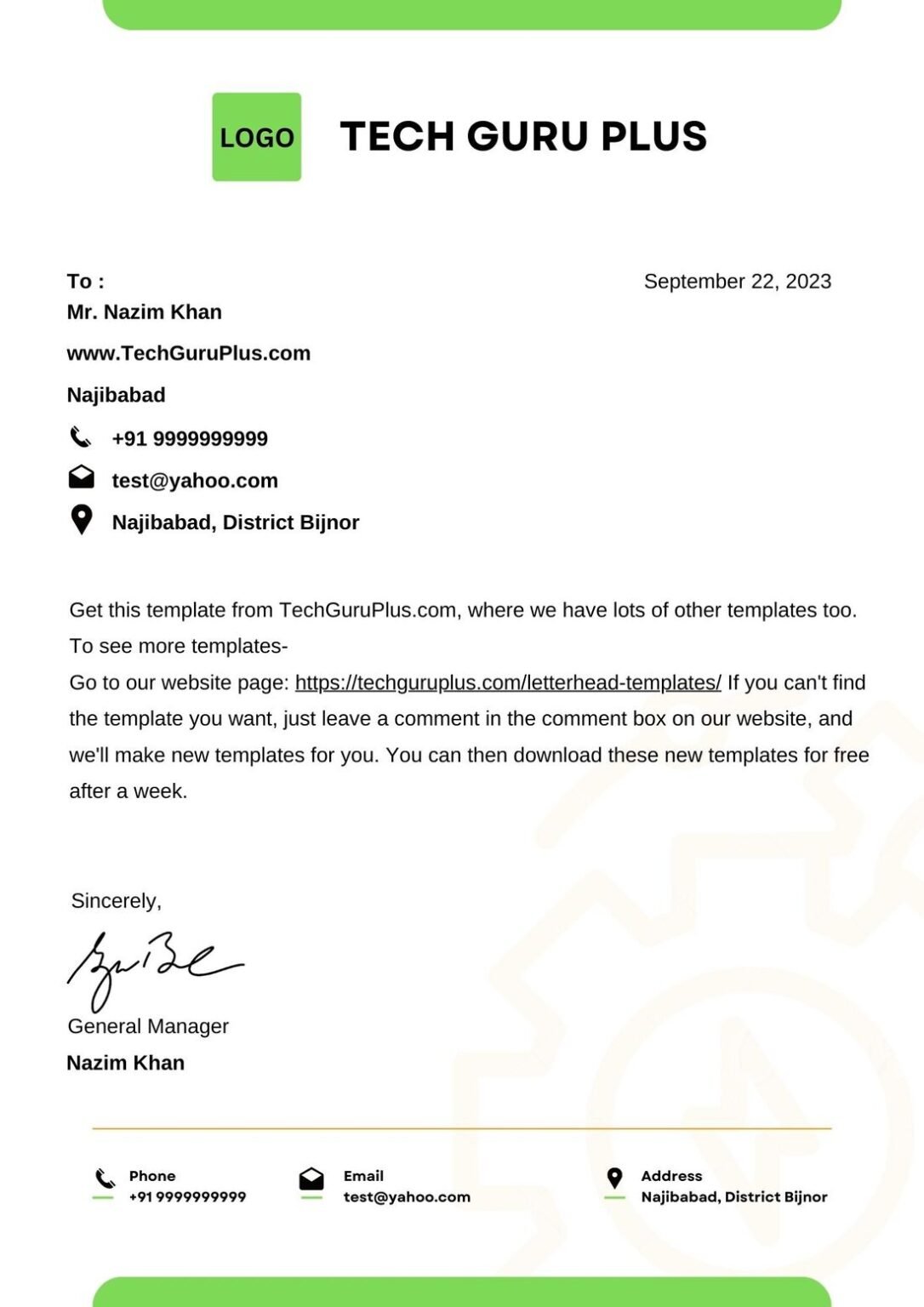 FREE 253+ Letterhead Format Design in Word & PDF (Download)