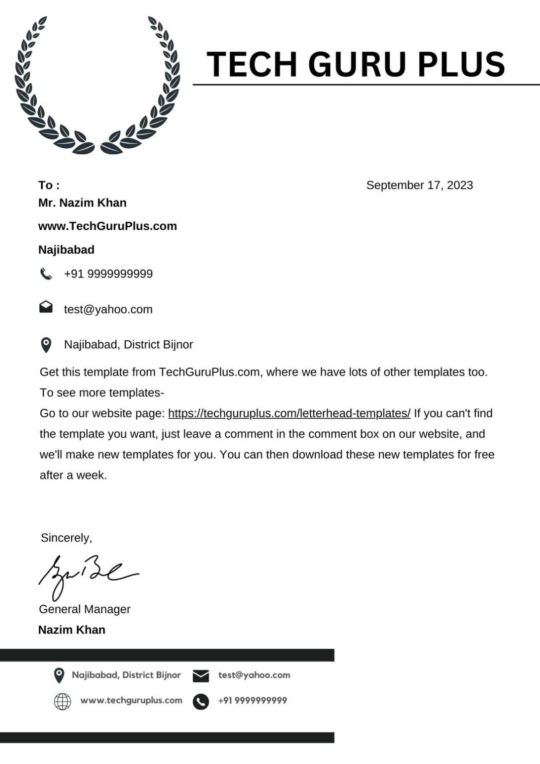 FREE 253+ Letterhead Format Design in Word & PDF (Download)