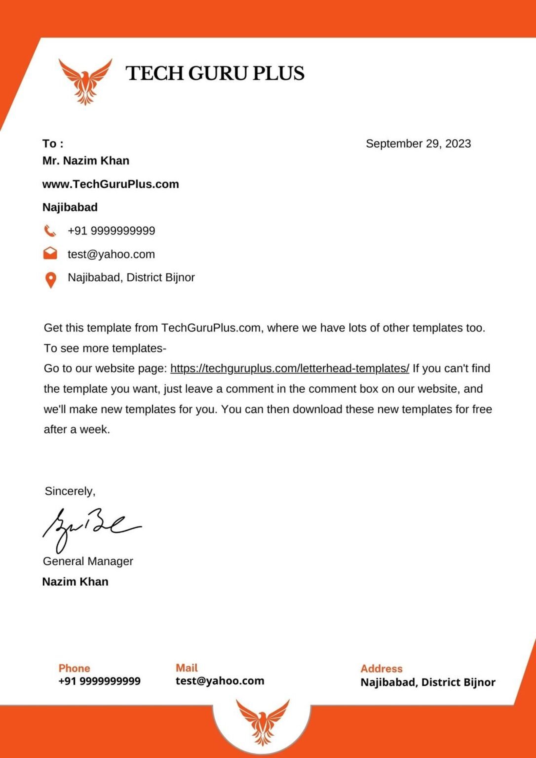 FREE 253+ Letterhead Format Design in Word & PDF (Download)