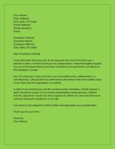 [Top 5] Salary Increment Request Letter Format (Download in Word-.docx)