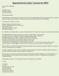 [Top-20] Appointment Letter Format Download in Word (.docx)