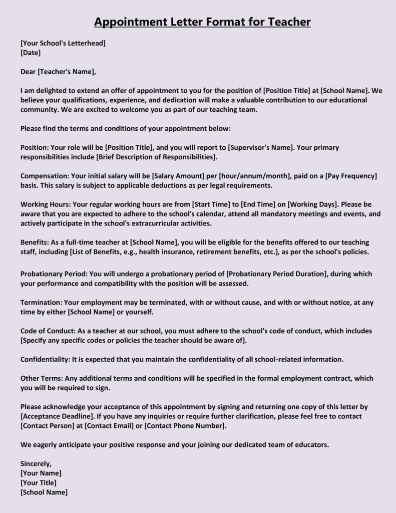 [Top-5] TC (Transfer Certificate) Letter Format to be issued to Student ...