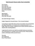 [Top-5] Bank Account Closing Letter Format with Reason (Word)