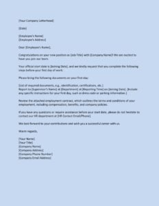 [Top 5] Employee Job Joining Letter Format (Download in Word-.docx)
