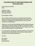 [5 Format] Termination Letter Formats for Absconding Employees in Word